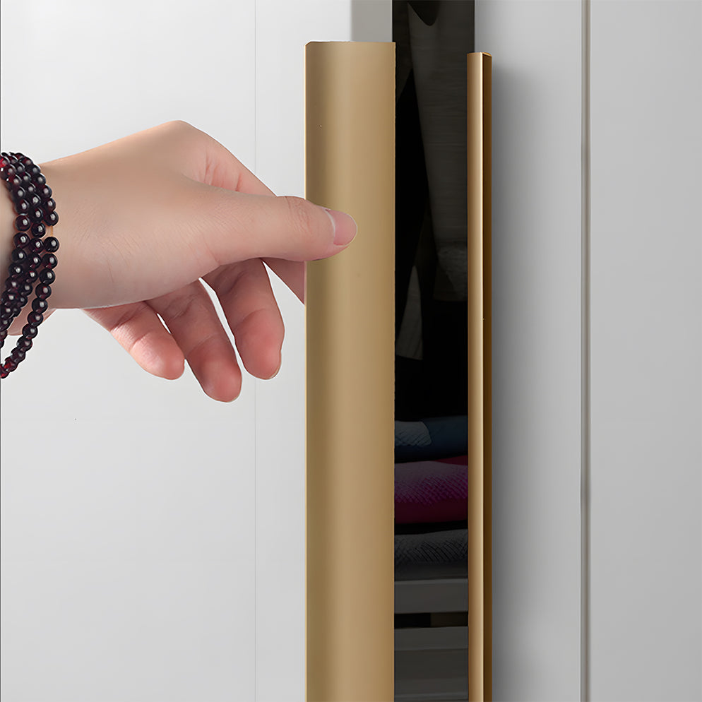 Modern Kitchen Cupboard wardrobe door Edge Cabinet Handles | Goldenwarm