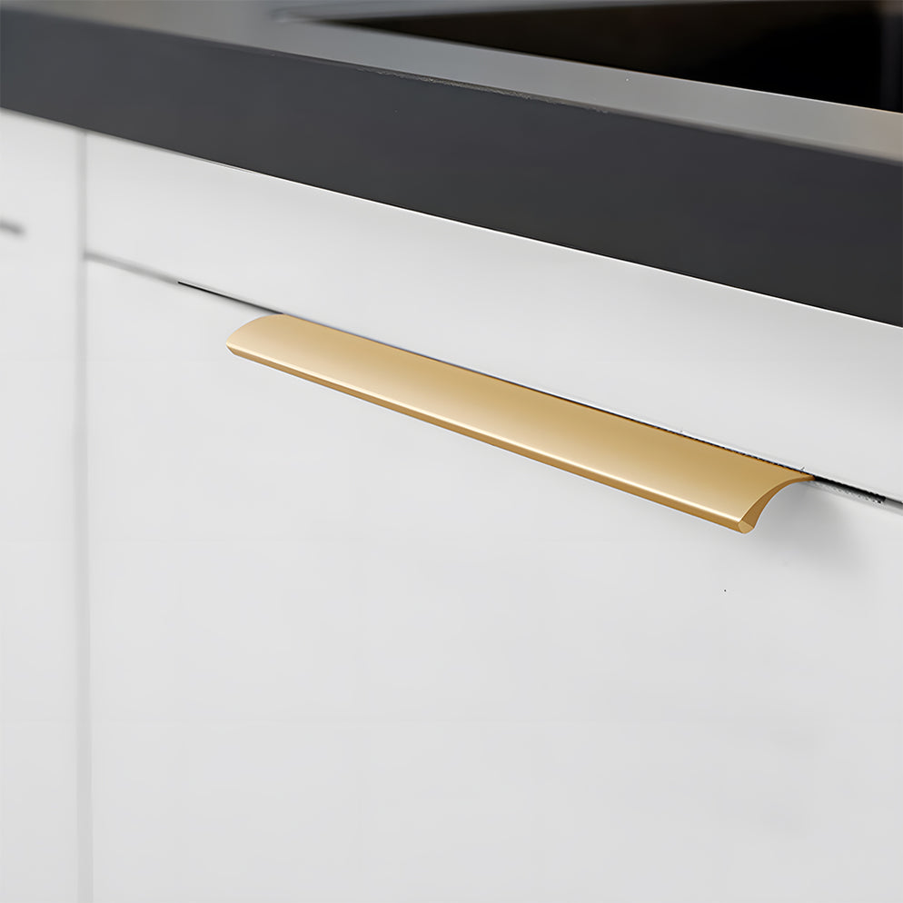 Modern Kitchen Cupboard wardrobe door Edge Cabinet Handles | Goldenwarm