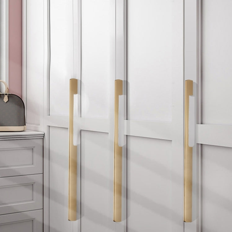 Goldenwarm Solid Aluminum Alloy Modern Long Cabinet and Drawer Handles