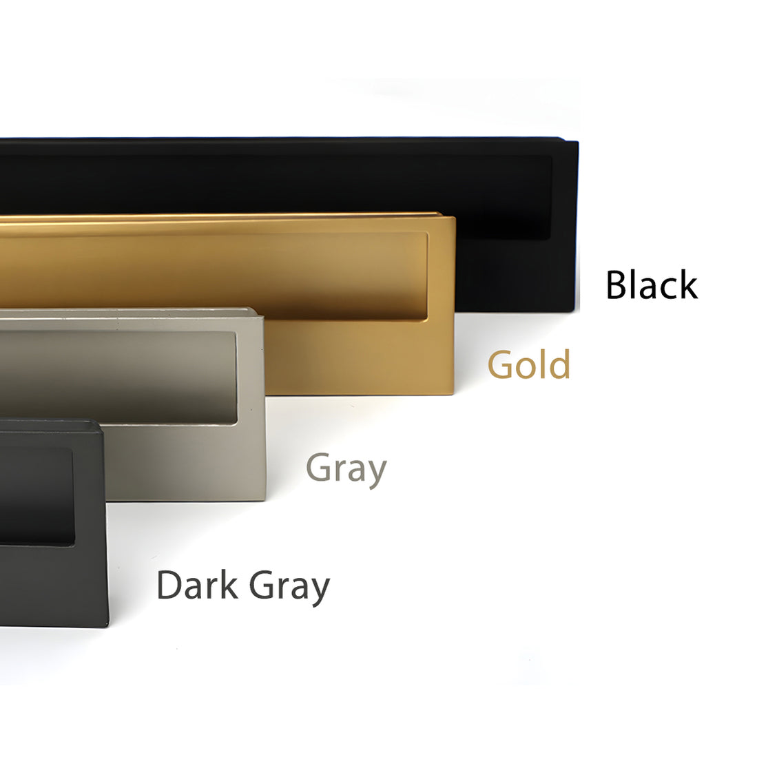 Kitchen inset cabinet handles recessed drawer pull cabinet | Goldenwarm