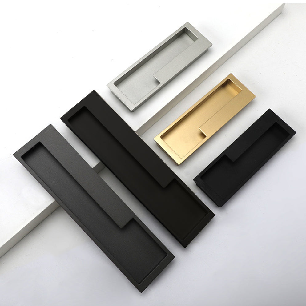 Kitchen inset cabinet handles recessed drawer pull cabinet | Goldenwarm