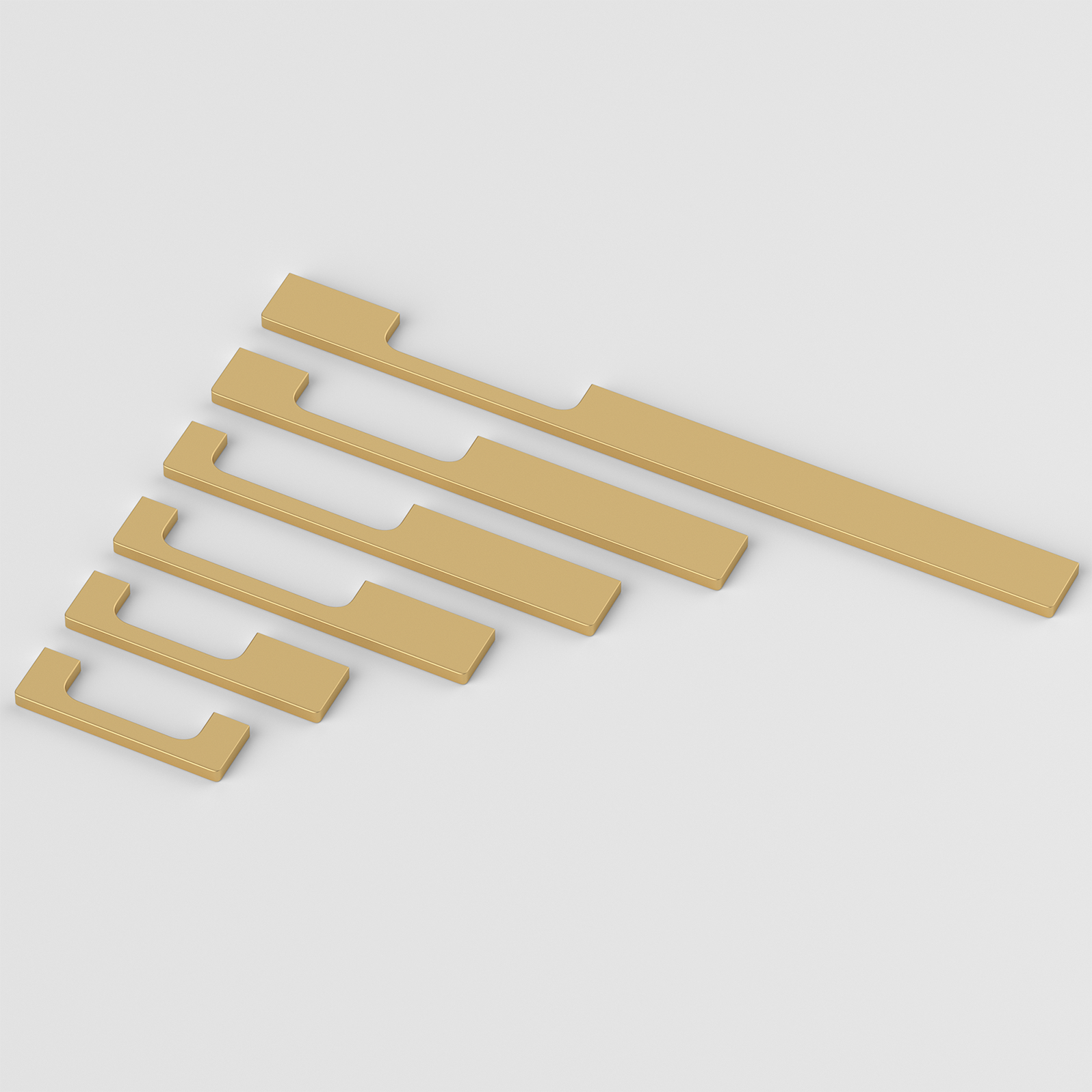 Goldenwarm Cabinet Pulls Aluminum Alloy Drawer Handles Modern Bathroom ...