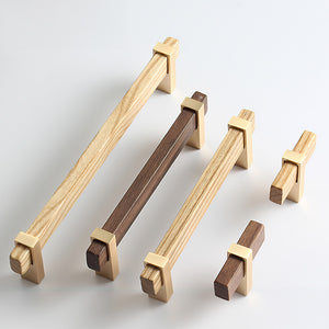 Goldenwarm Cabinet Handles Furniture Wooden Drawer Handles Kitchen Pulls
