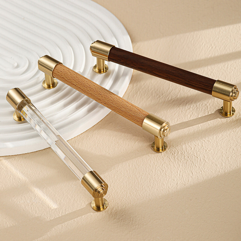 Goldenwarm Glass Cabinet Pulls Cabinet Door Drawer Handle Double Hole ...