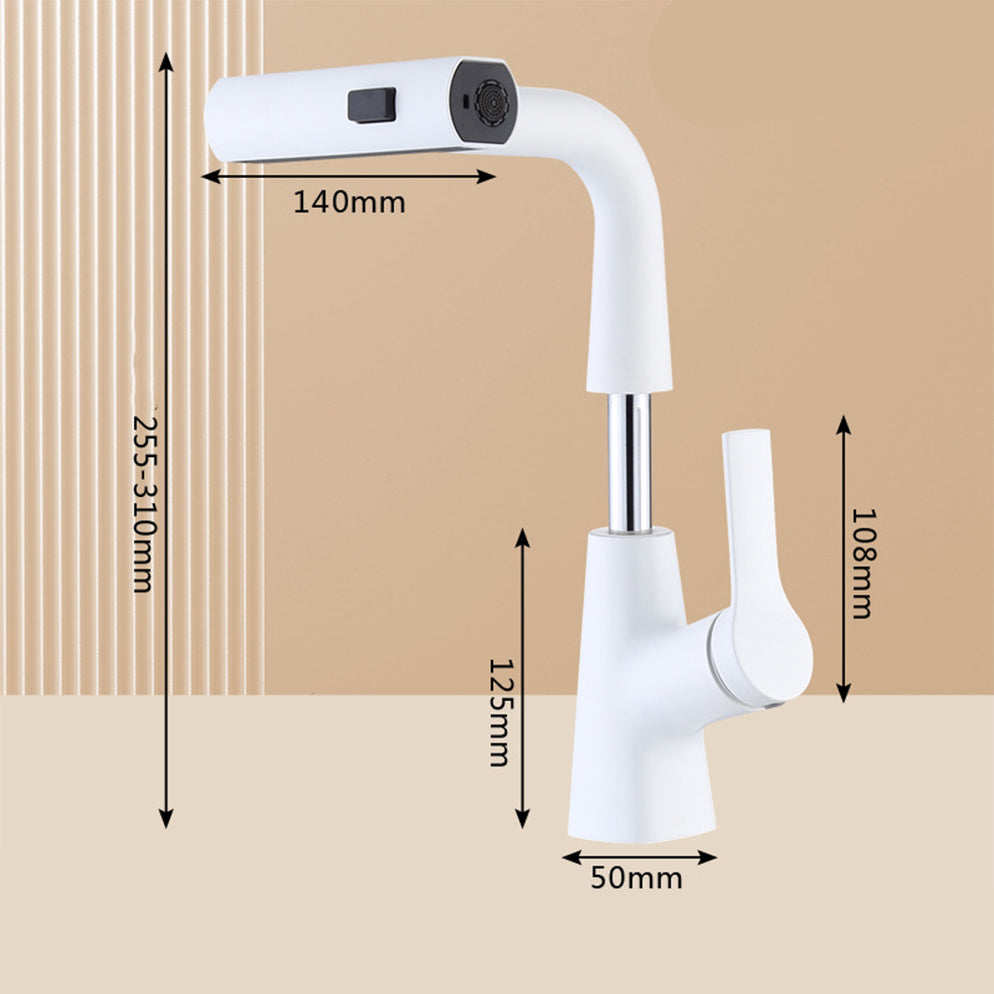 Goldenwarm Bathroom Faucet Multifunction Rotating Lifting Swivel Pull ...