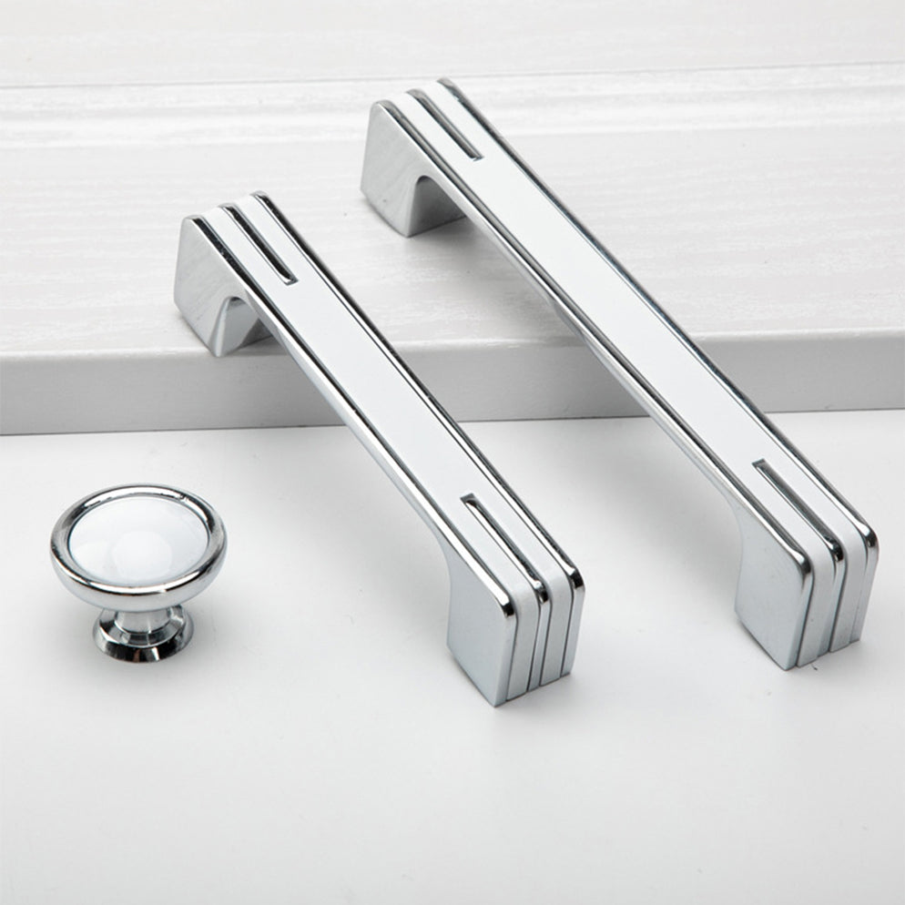 Goldenwarm Living Room Cabinet Pulls Modern Unique Chrome Kitchen ...