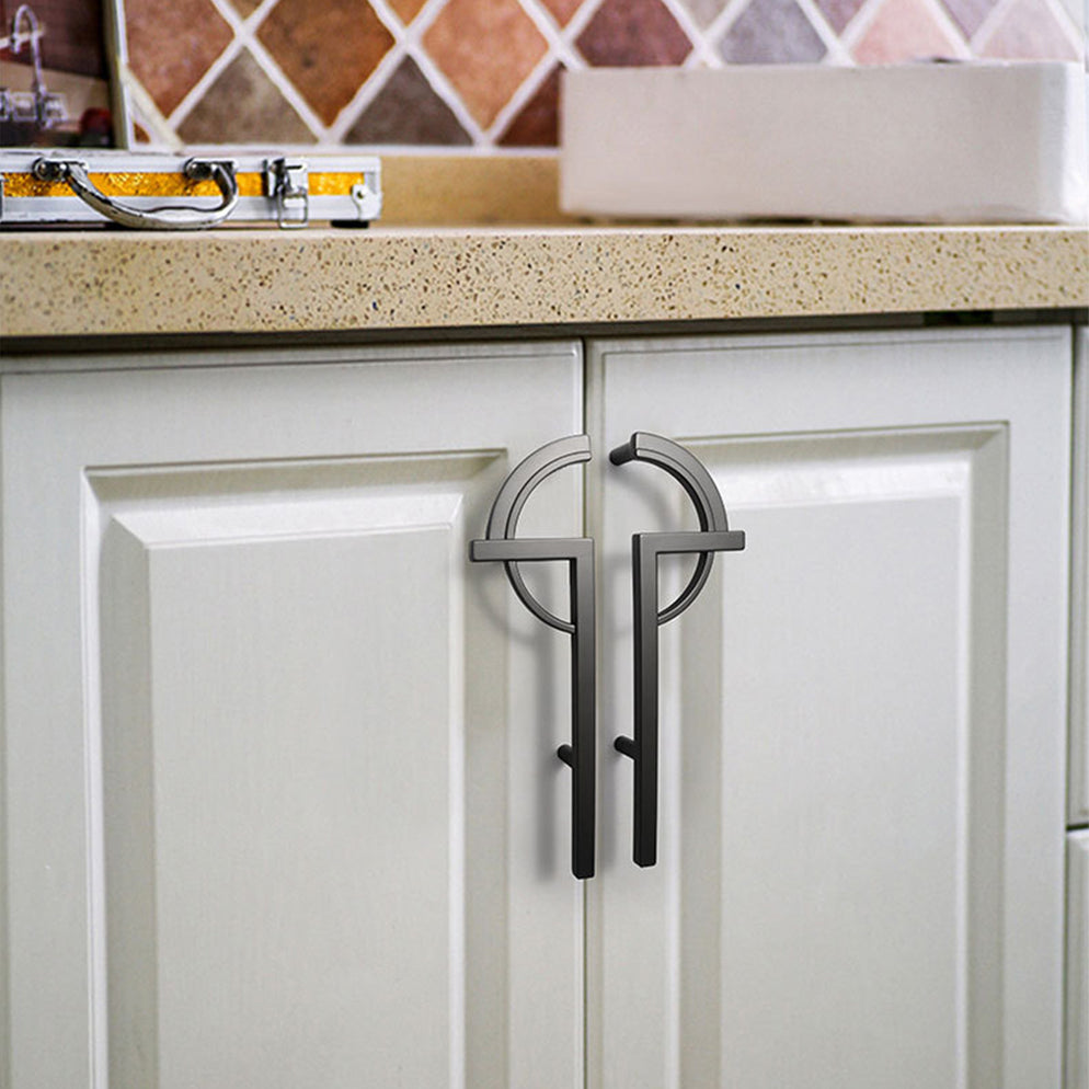 Goldenwarm Modern Creative Gold Paired Cabinet Door Handles for Kitchen