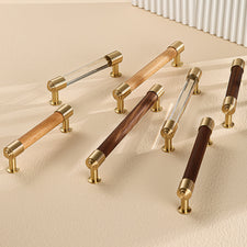 Goldenwarm Glass Cabinet Pulls Cabinet Door Drawer Handle Double Hole ...