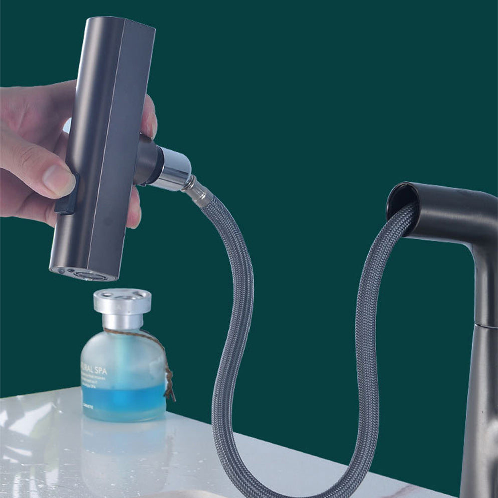 Goldenwarm Bathroom Faucet Multifunction Rotating Lifting Swivel Pull ...