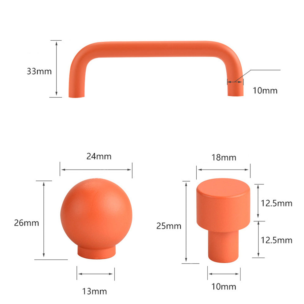 Goldenwarm Modern Cabinet Handles Decorative Colorful Drawer Door Pulls