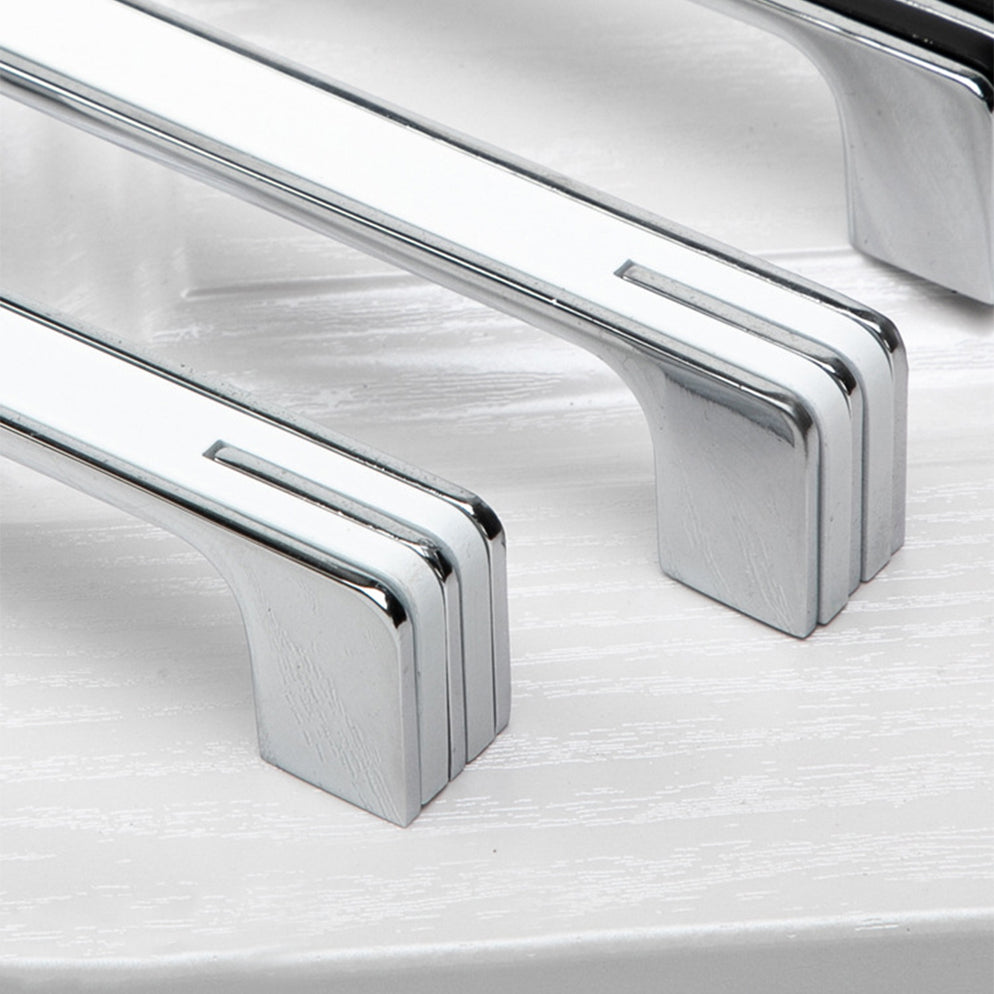 Goldenwarm Cabinet Pulls Modern Unique Chrome Kitchen Cabinet Handles
