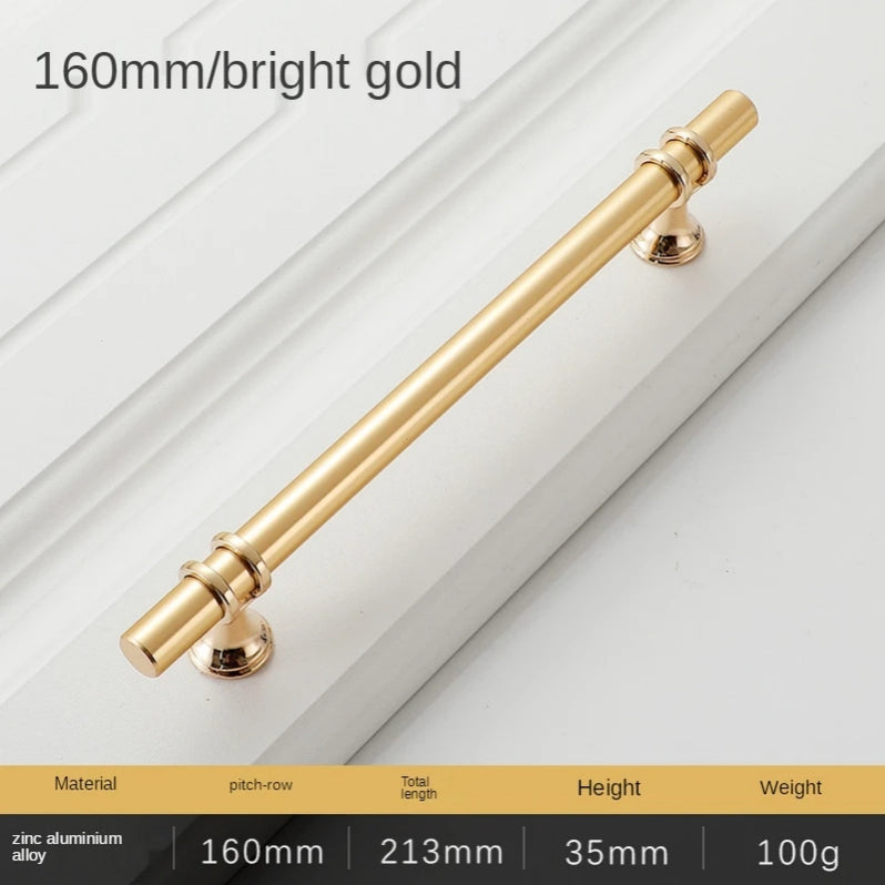 Goldenwarm Cabinet Handles Luxurious Gold Kitchen Cupboard Drawer Pulls