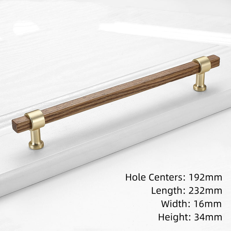 Goldenwarm Drawer Pulls Kitchen Wooden Cabinet Handles Beech Wood ...