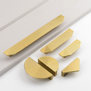 Goldenwarm Gold Cabinet Handles Unique Decorative Kitchen Cabinet Knobs ...
