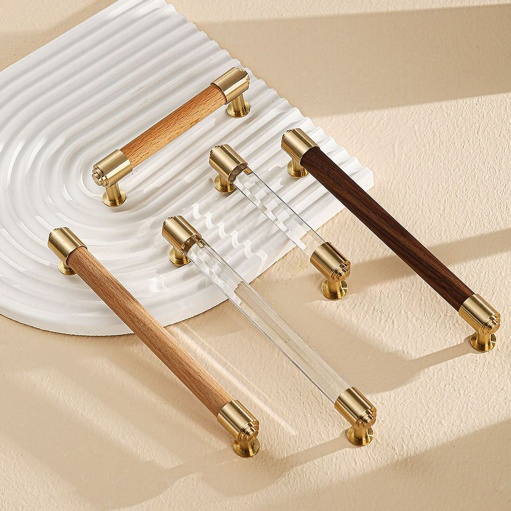 Goldenwarm Glass Cabinet Pulls Cabinet Door Drawer Handle Double Hole ...