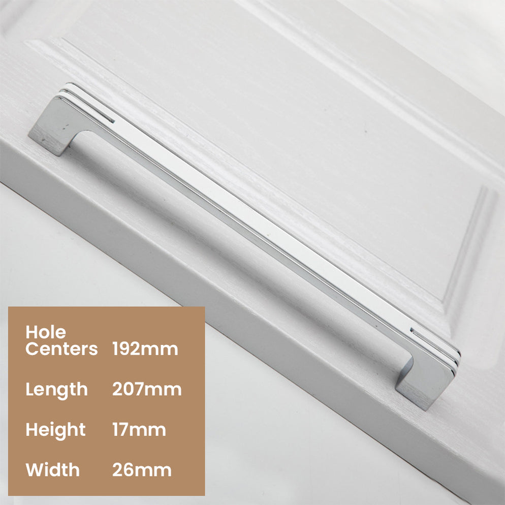 Goldenwarm Living Room Cabinet Pulls Modern Unique Chrome Kitchen ...