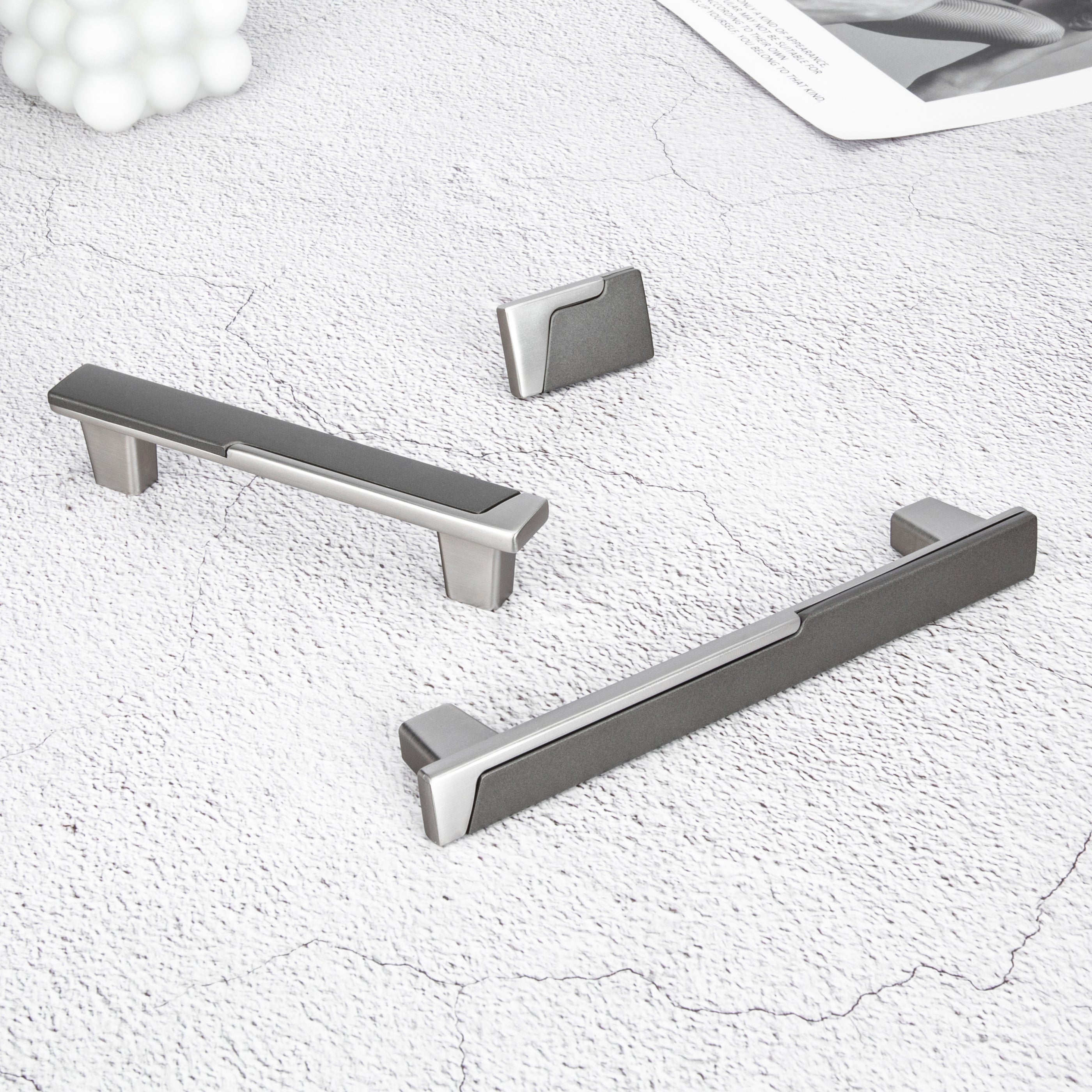 Goldenwarm Cabinet Handles&Knobs - Modern 2-Tone Kitchen Drawer Pulls