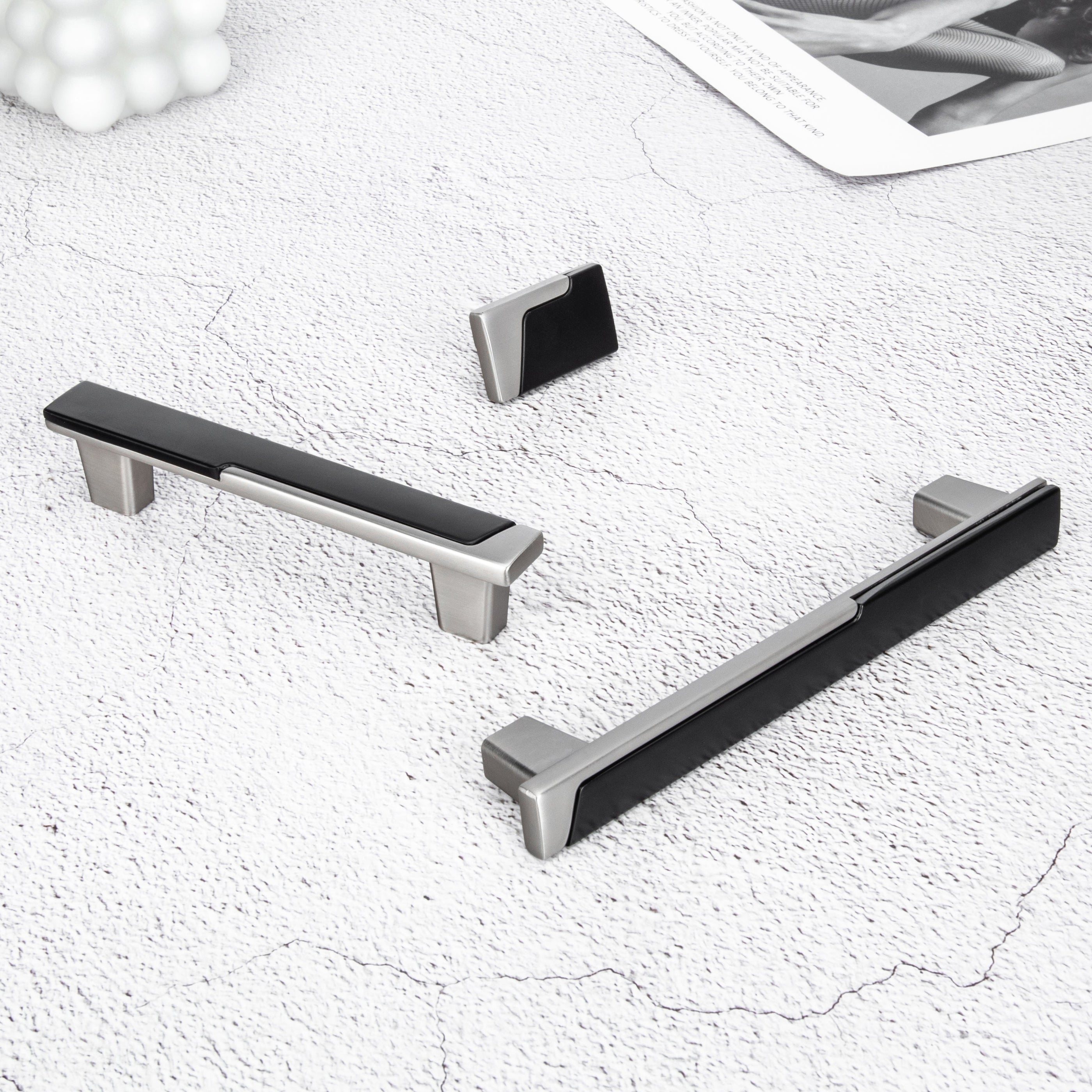 Goldenwarm Cabinet Handles Two-Color Modern Kitchen Hardware Dresser Pulls