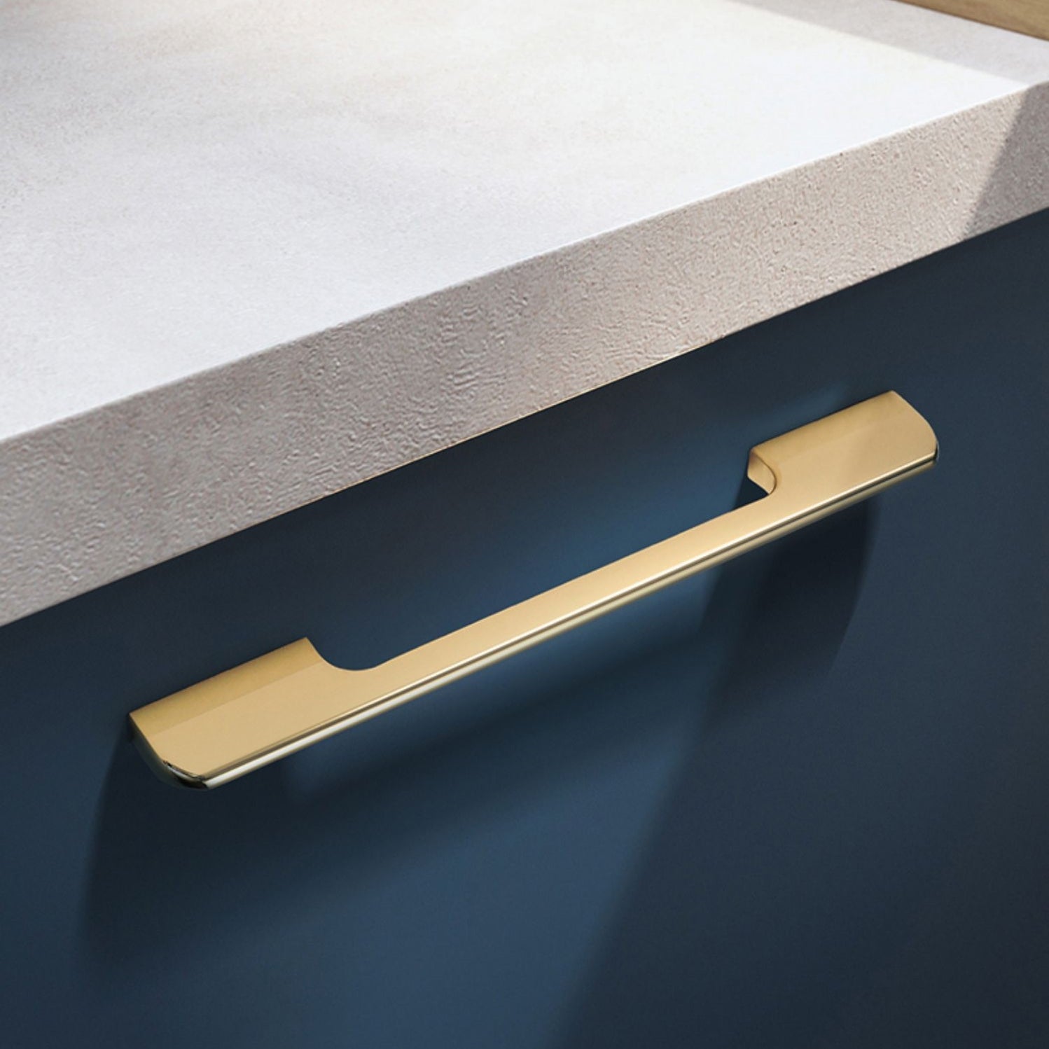 Goldenwarm Solid Aluminum Alloy Modern Long Cabinet and Drawer Handles