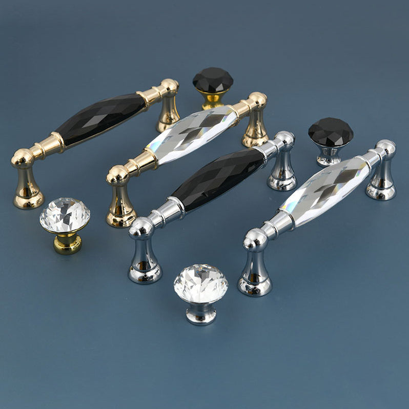 Goldenwarm Cupboard Handles Crystal Luxury Drawer Pulls Stunning ...