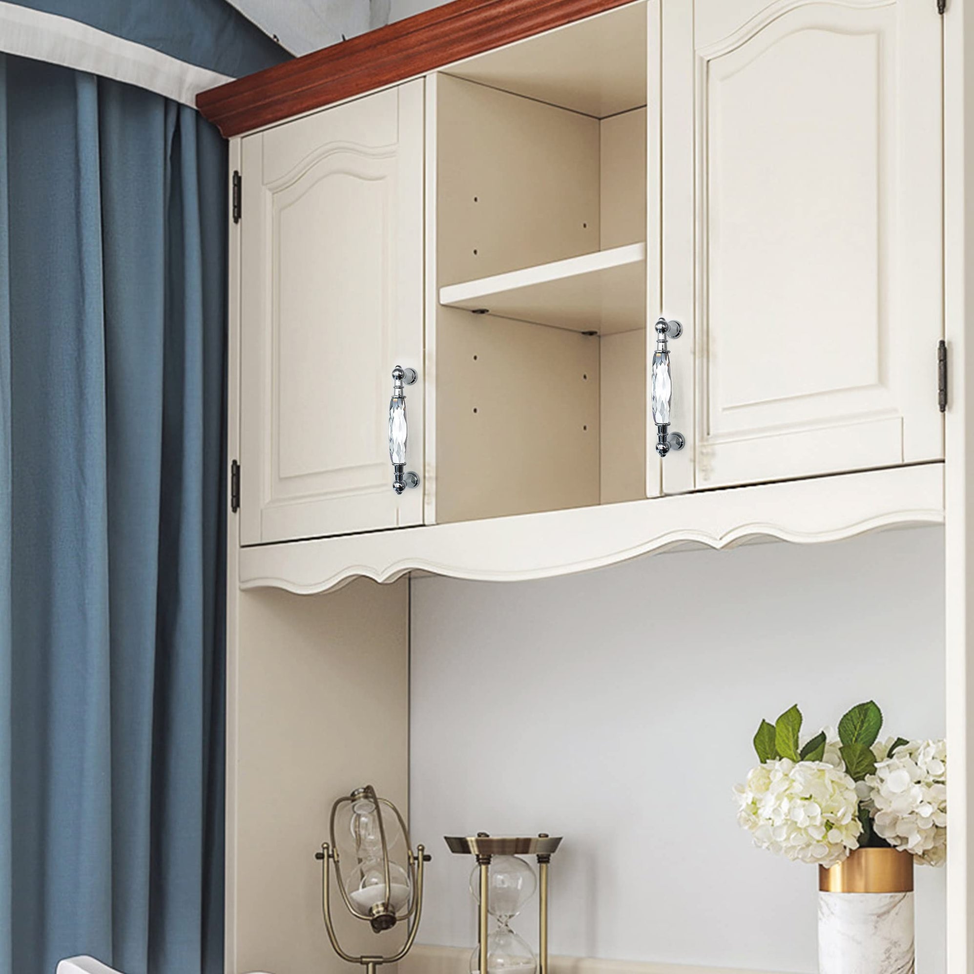 Goldenwarm Cupboard Handles Crystal Luxury Drawer Pulls Stunning ...