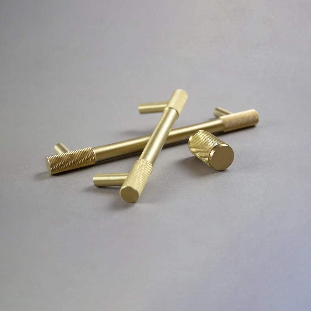 Goldenwarm Brass Cabinet Handles Gold Modern Cabinet Pulls for Kitchen