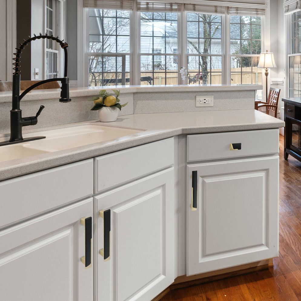 Goldenwarm Cabinet Handles and Knobs Modern Kitchen Cabinet Hardware