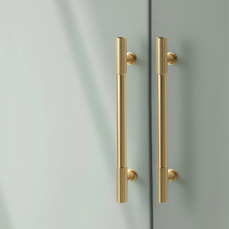 Goldenwarm Cabinet Handle Luxury Stripe High-End Dresser Cupboard Pull ...