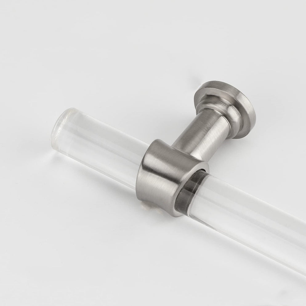 Goldenwarm Cabinet Handles Modern Acrylic Drawer Pulls Clear Dresser Pulls