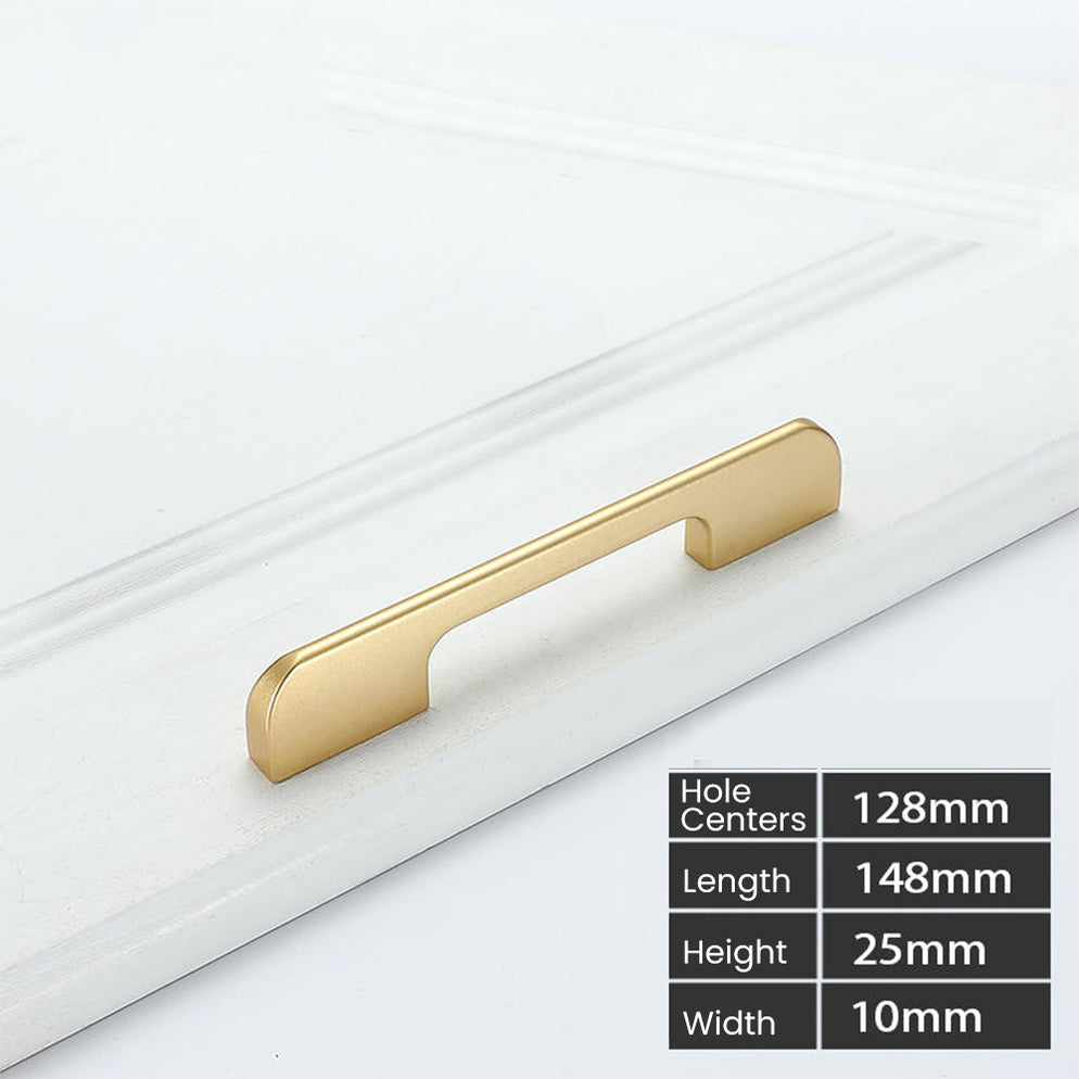 Goldenwarm Solid Aluminum Alloy Modern Long Cabinet and Drawer Handles