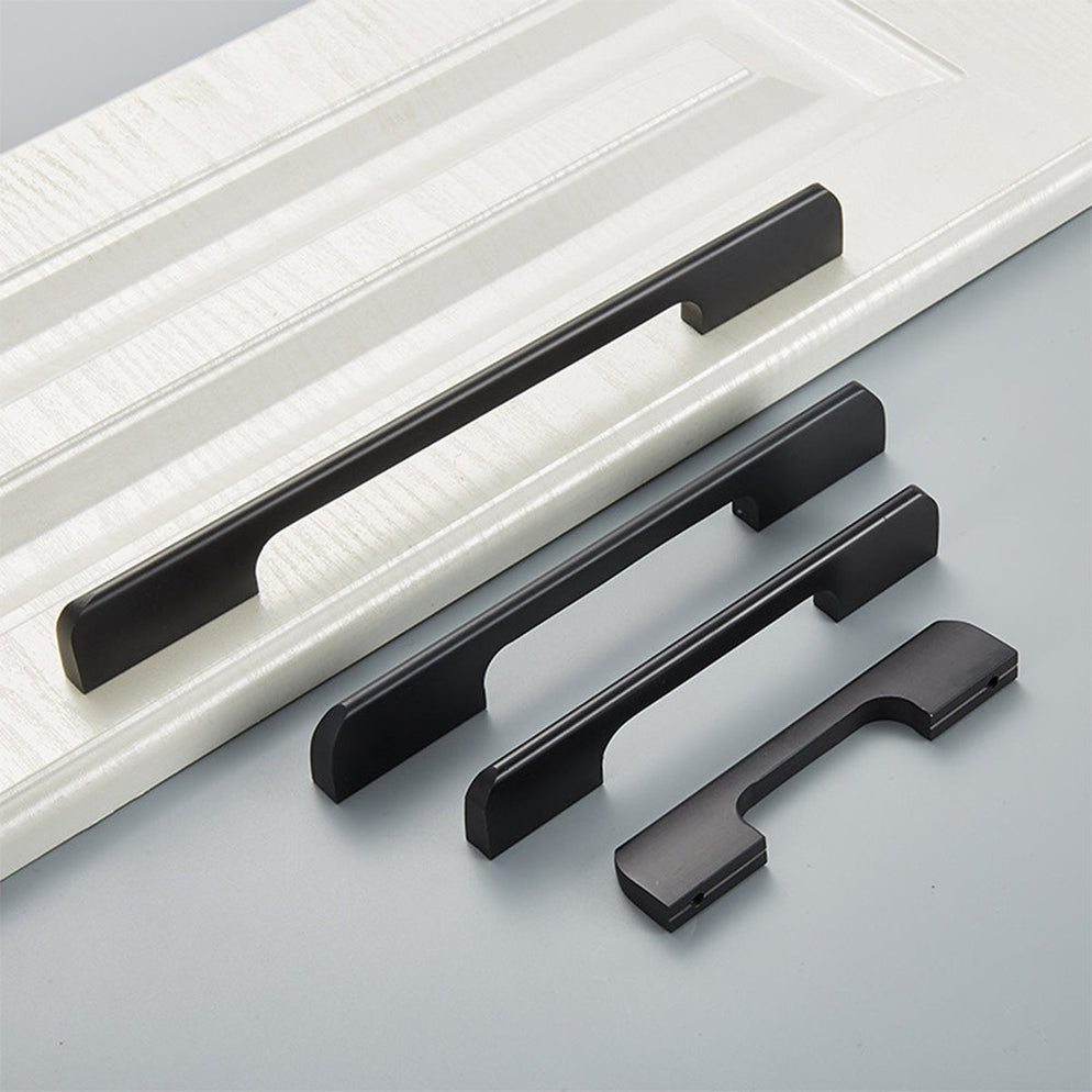 Goldenwarm Solid Aluminum Alloy Modern Long Cabinet and Drawer Handles