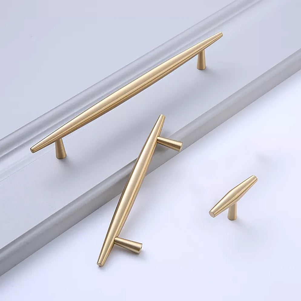 Goldenwarm Cabinet Handles Solid Brass Cabinet Pulls Kitchen Drawer Pulls
