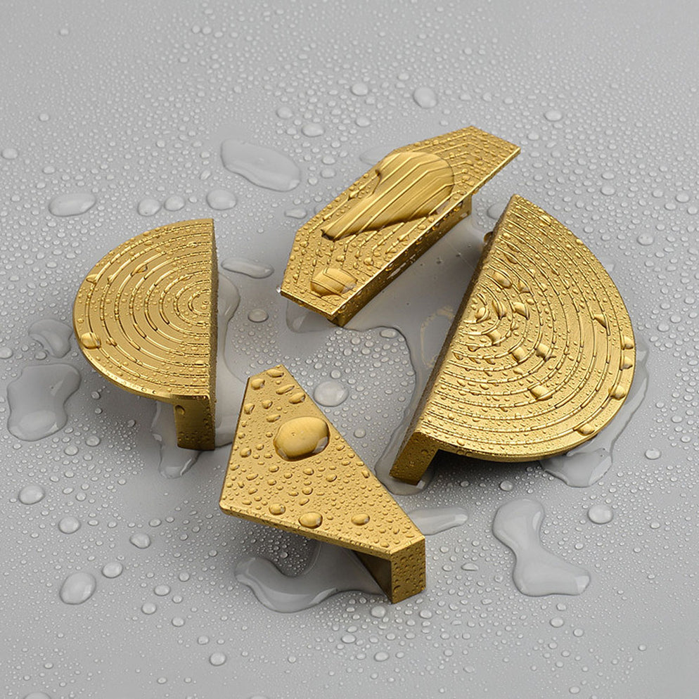 Goldenwarm Gold Cabinet Handles Unique Decorative Kitchen Cabinet Knobs ...