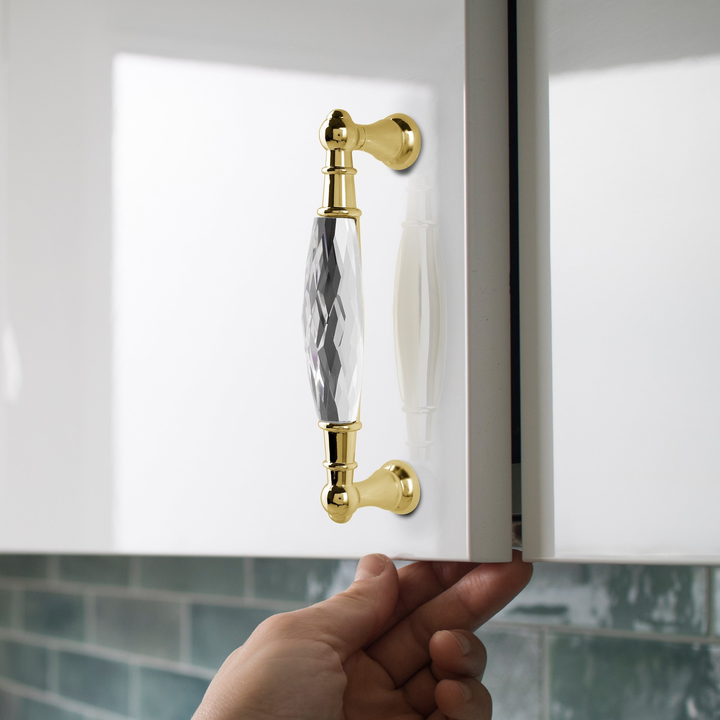 Goldenwarm Cupboard Handles Crystal Luxury Drawer Pulls Stunning ...