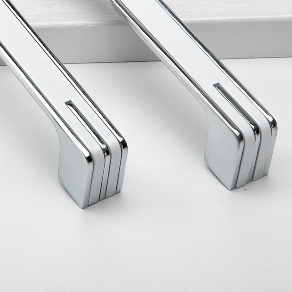 Goldenwarm Living Room Cabinet Pulls Modern Unique Chrome Kitchen ...