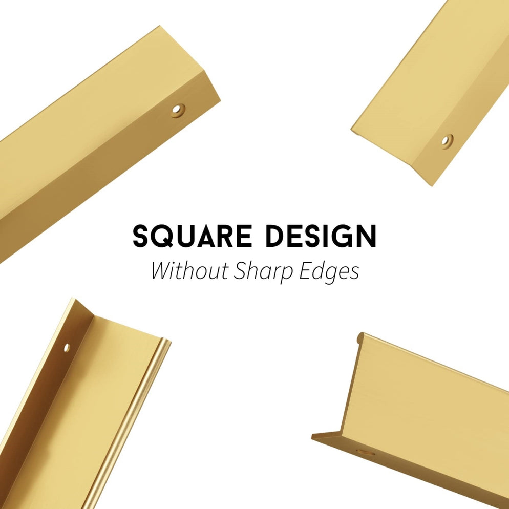 Goldenwarm Cabinet Edge Pull Modern Cabinet Handles Kitchen Cabinet ...