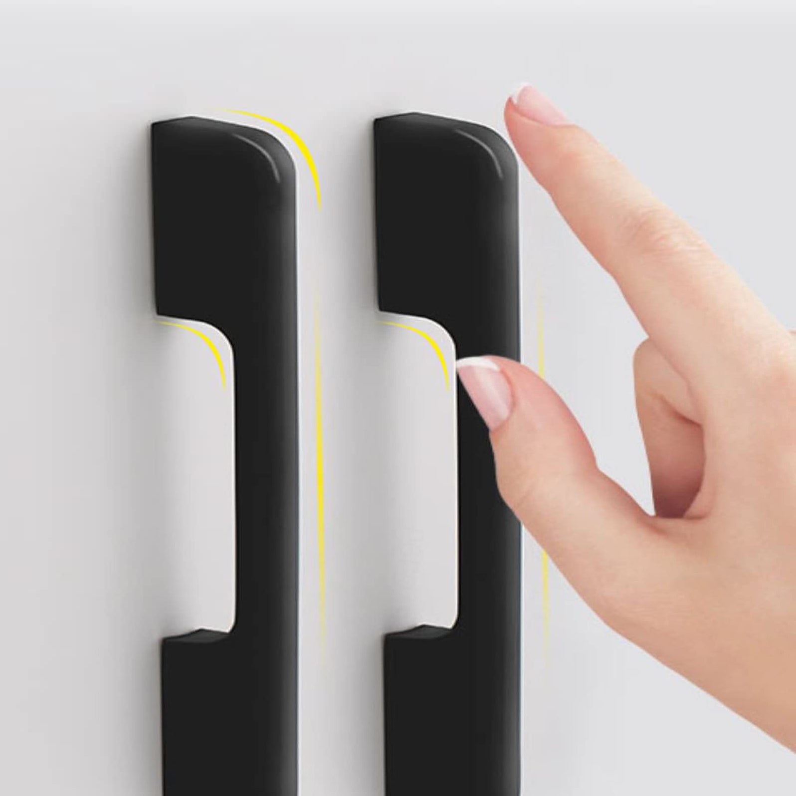 Goldenwarm Solid Aluminum Alloy Modern Long Cabinet and Drawer Handles