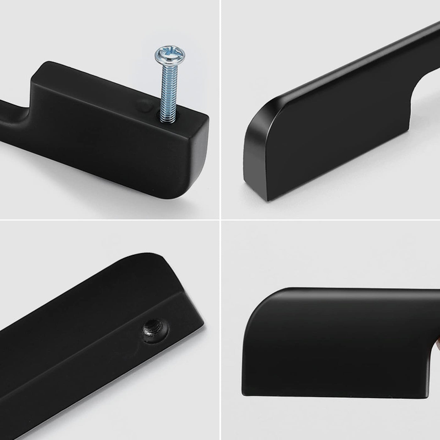 Goldenwarm Solid Aluminum Alloy Modern Long Cabinet and Drawer Handles