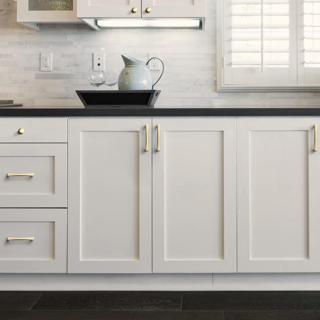 Goldenwarm Modern Drawer Handles Wardrobe Door Hardware Pulls Kitchen ...