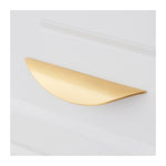 Goldenwarm Cabinet Pulls Modern Half Moon Zinc Alloy Cabinet Handles