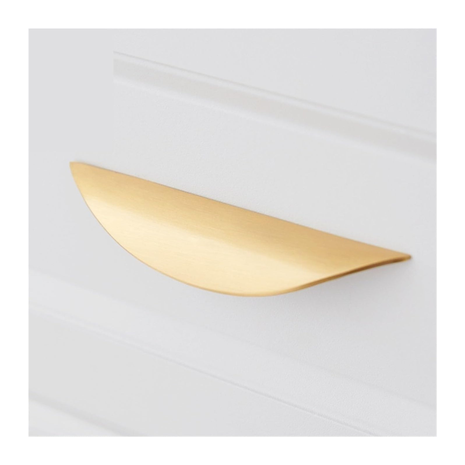 Goldenwarm Cabinet Pulls Modern Half Moon Zinc Alloy Cabinet Handles