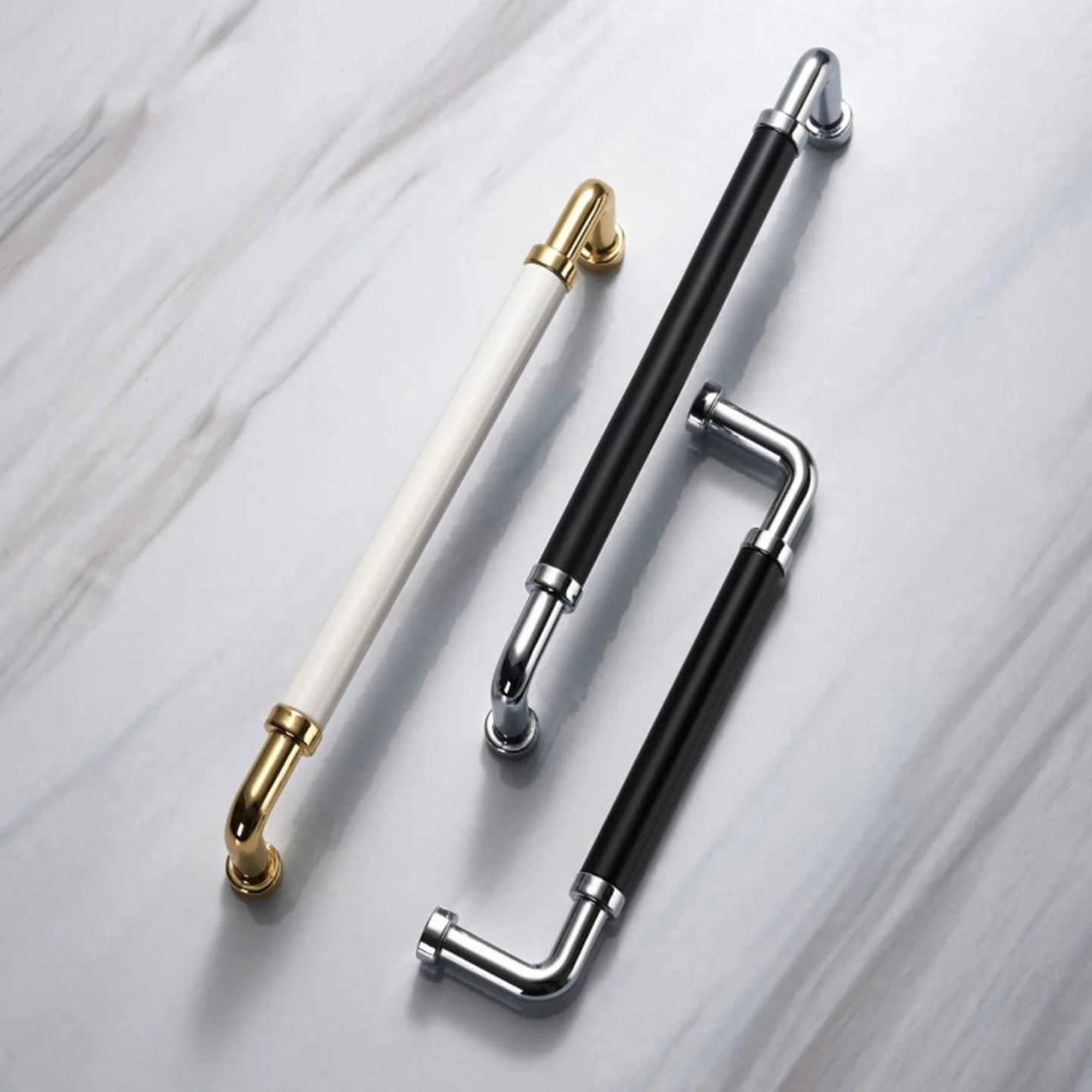Goldenwarm Cabinet Handles Solid Aluminum Alloy Modern Long Drawer Pulls