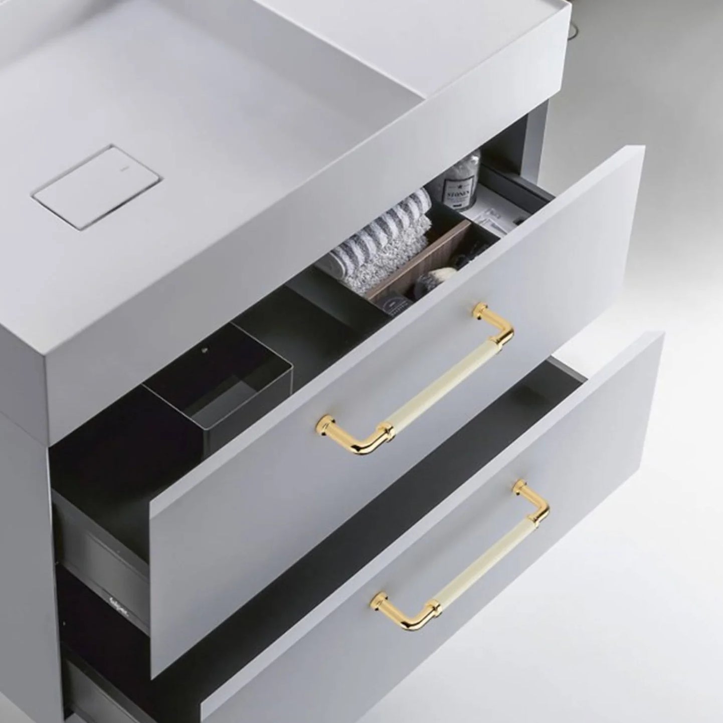 Goldenwarm Cabinet Handles Solid Aluminum Alloy Modern Long Drawer Pulls