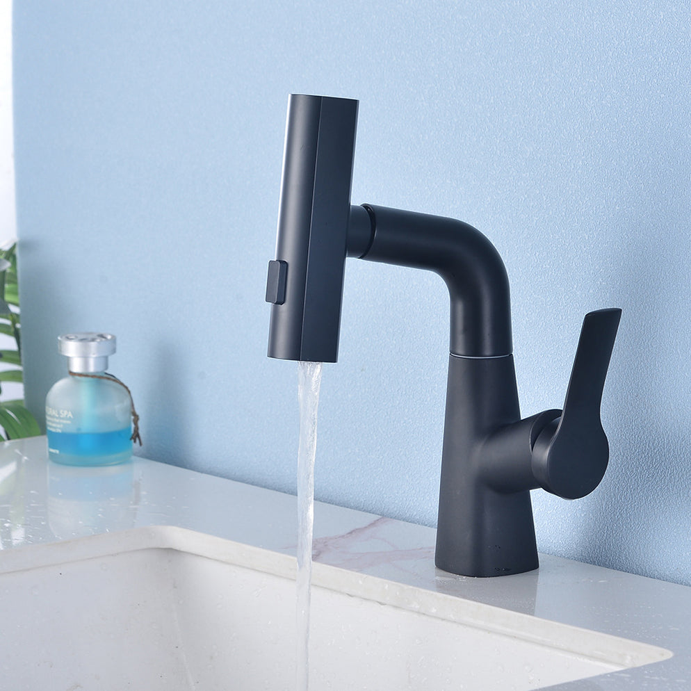 Goldenwarm Bathroom Faucet Multifunction Rotating Lifting Swivel Pull ...