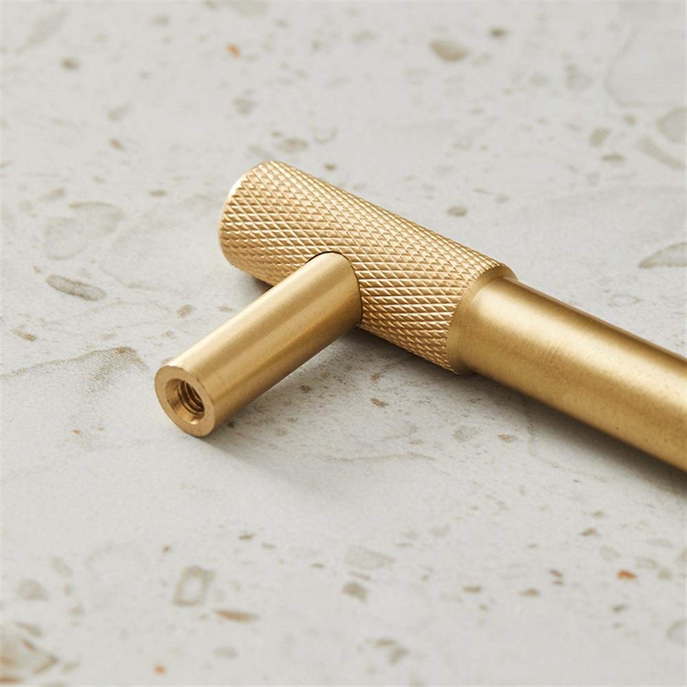 Goldenwarm Brass Cabinet Handles Gold Modern Cabinet Pulls for Kitchen