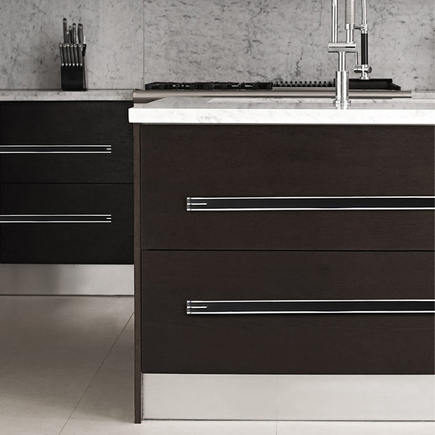 Goldenwarm Cabinet Pulls Modern Unique Chrome Kitchen Cabinet Handles