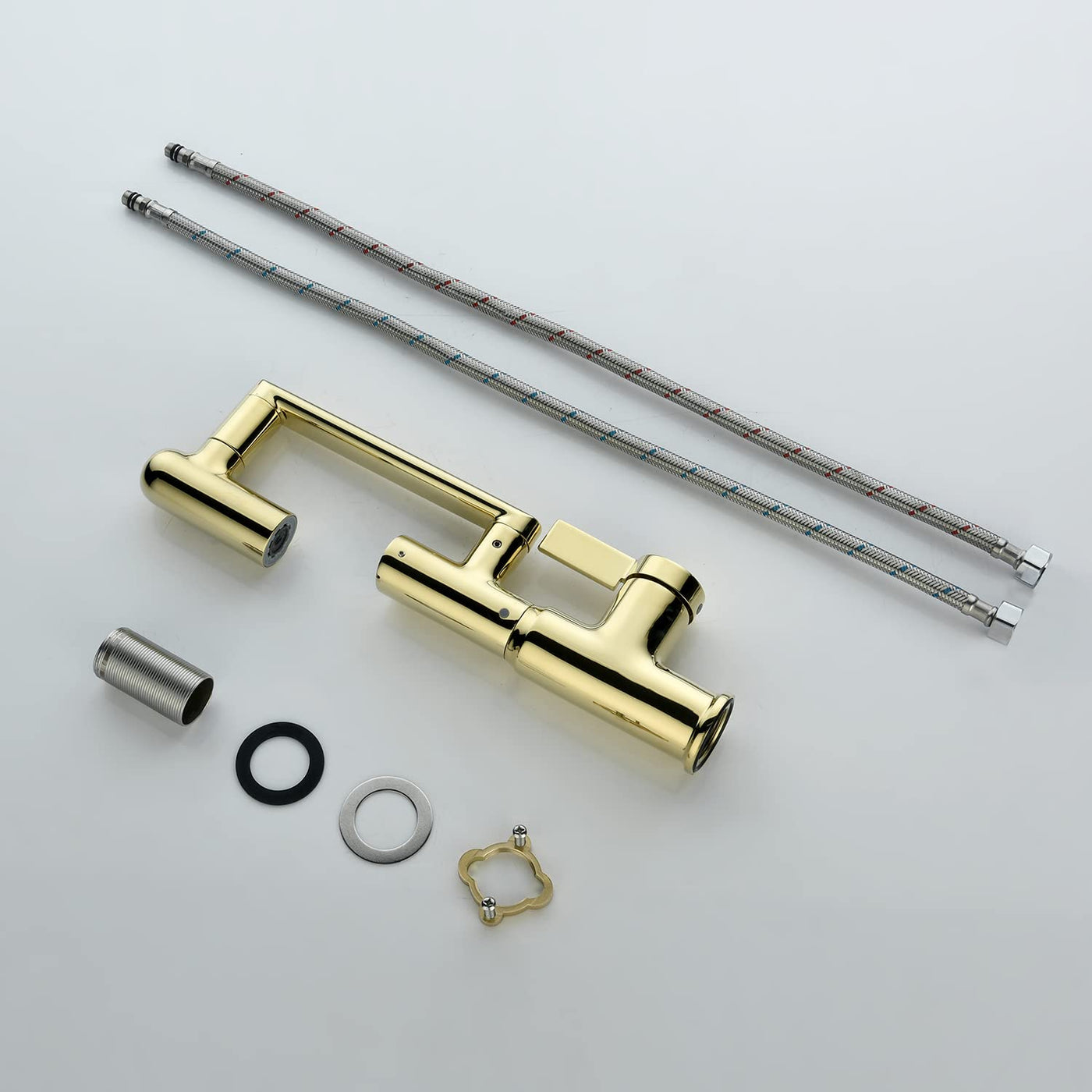 Bathroom Sink Faucets Temperature Display Single-Hole Rotatable Faucet ...