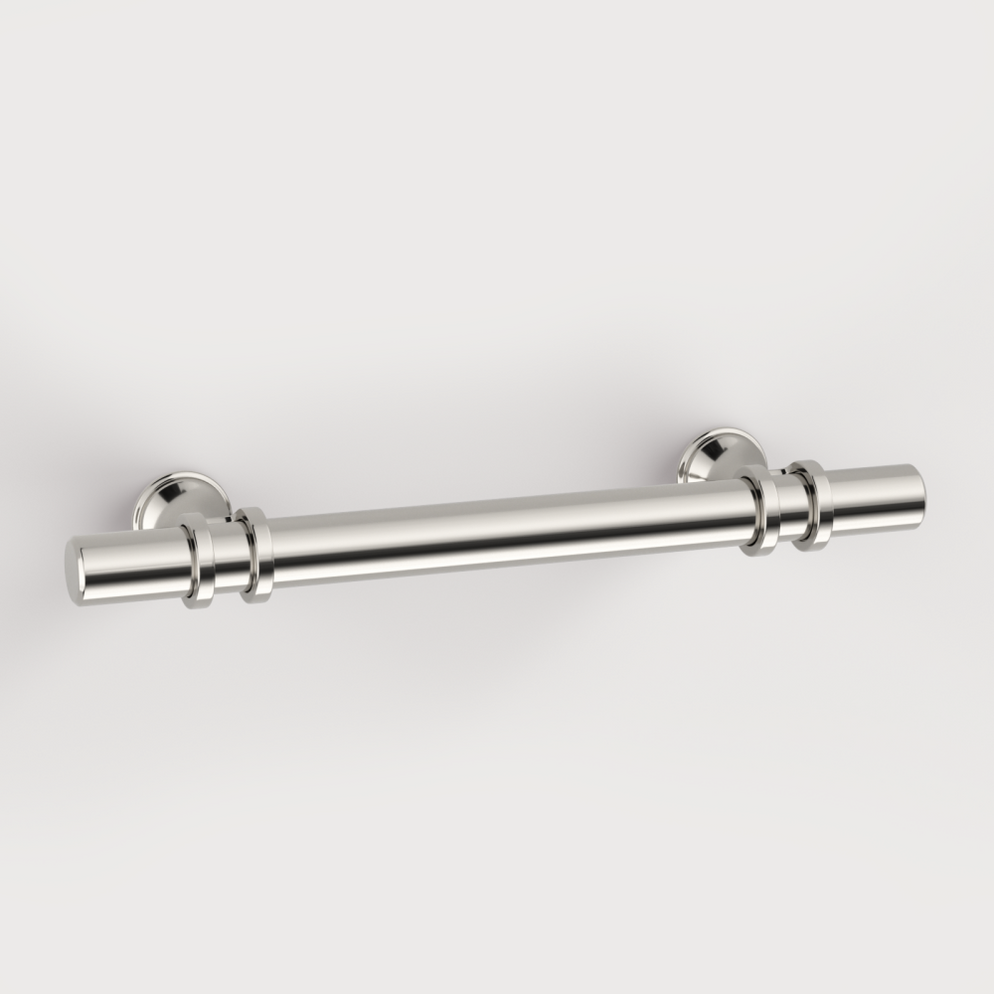 Goldenwarm Brushed Nickel & Black Cabinet Pulls Solid Modern Drawer Pulls