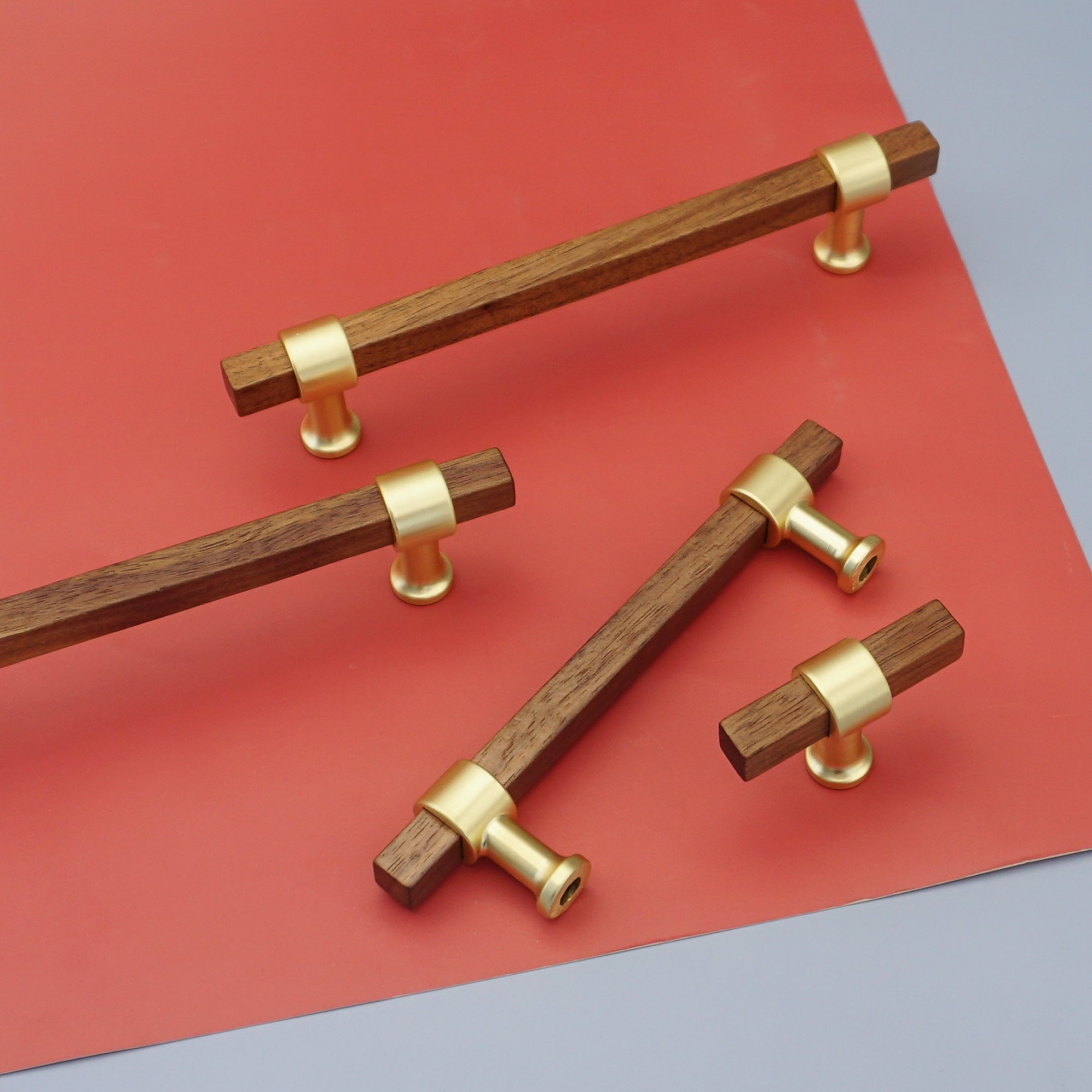 Goldenwarm Drawer Pulls Kitchen Wooden Cabinet Handles Beech Wood ...
