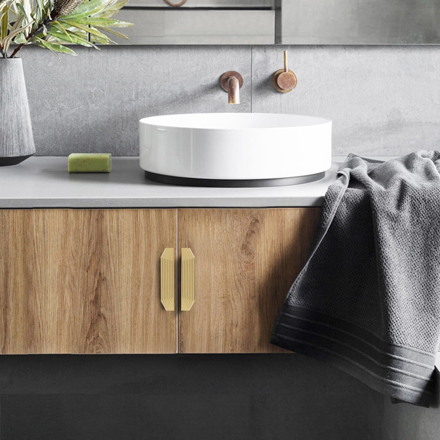 Goldenwarm Gold Cabinet Handles Unique Decorative Kitchen Cabinet Knobs ...